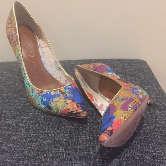 Boutique 9 | Shoes | Sexy Multi Color Shoes Size 6 | Poshmark